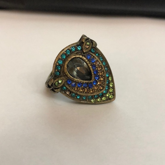 Park Lane | Jewelry | Park Lane Vintage Peacock Ring Size 7 One Small Stone Missing | Poshmark
